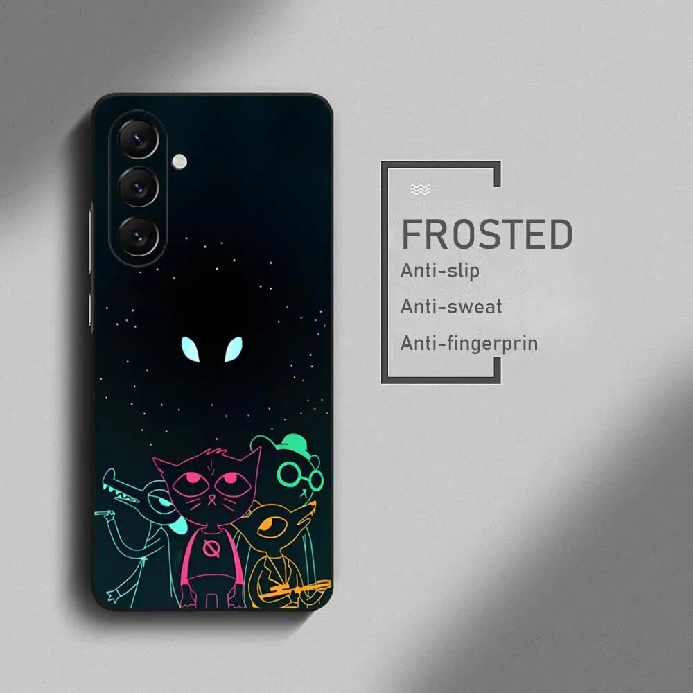 Чехол для телефона Cool Night in the Woods Game для Samsung Galaxy S25 S24 S23 S22 S21 S20 Plus Ultra Note20, мягкий черный