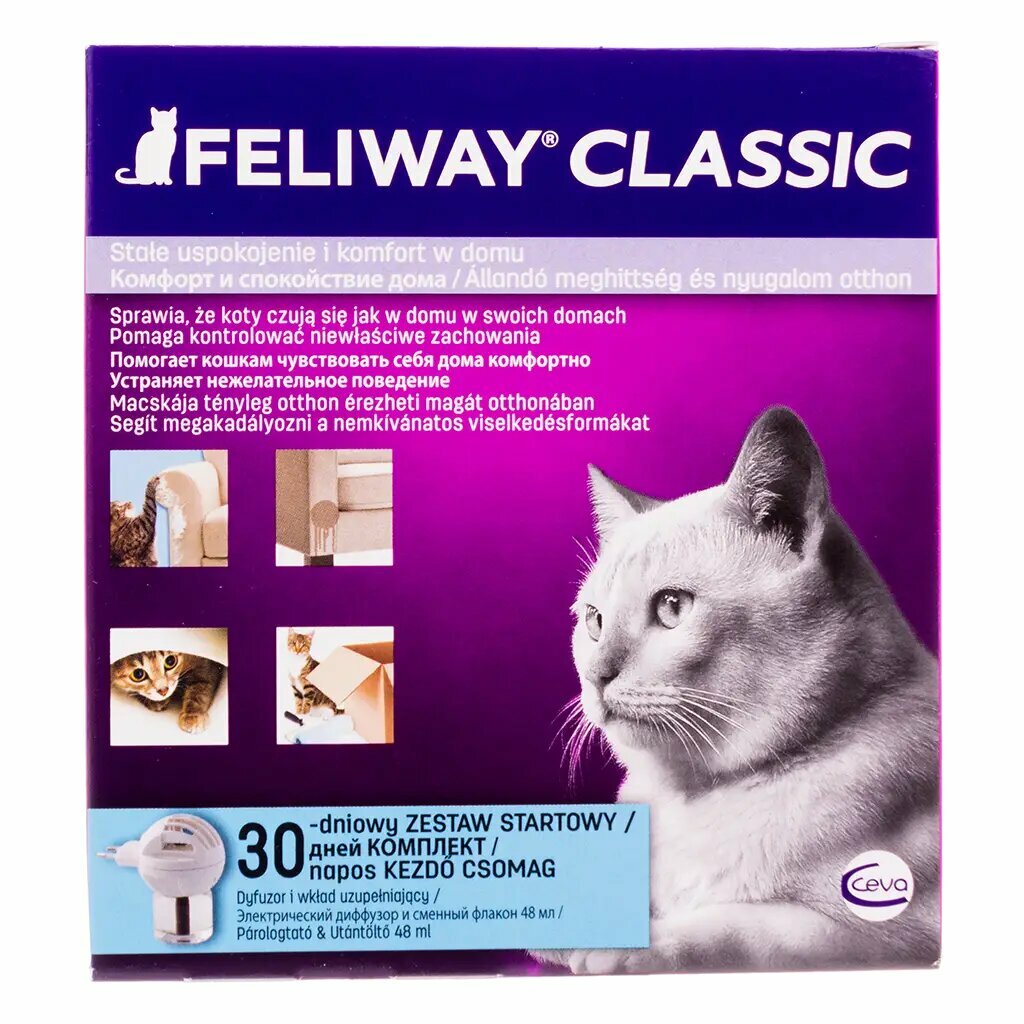 Feliway Classic Модулятор поведения для кошек диффузор+сменный флакон 48мл