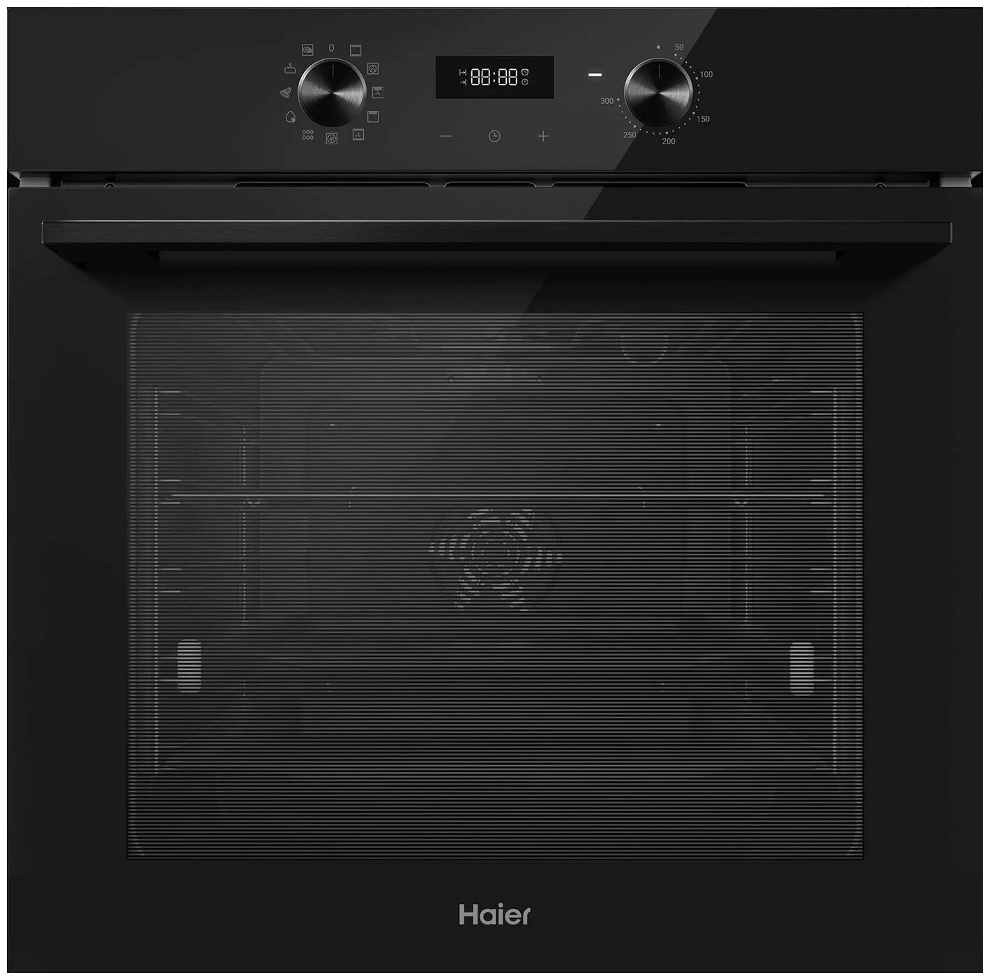 Электрический духовой шкаф Haier HOQ-R2ARN3GB, объем 78л, черный