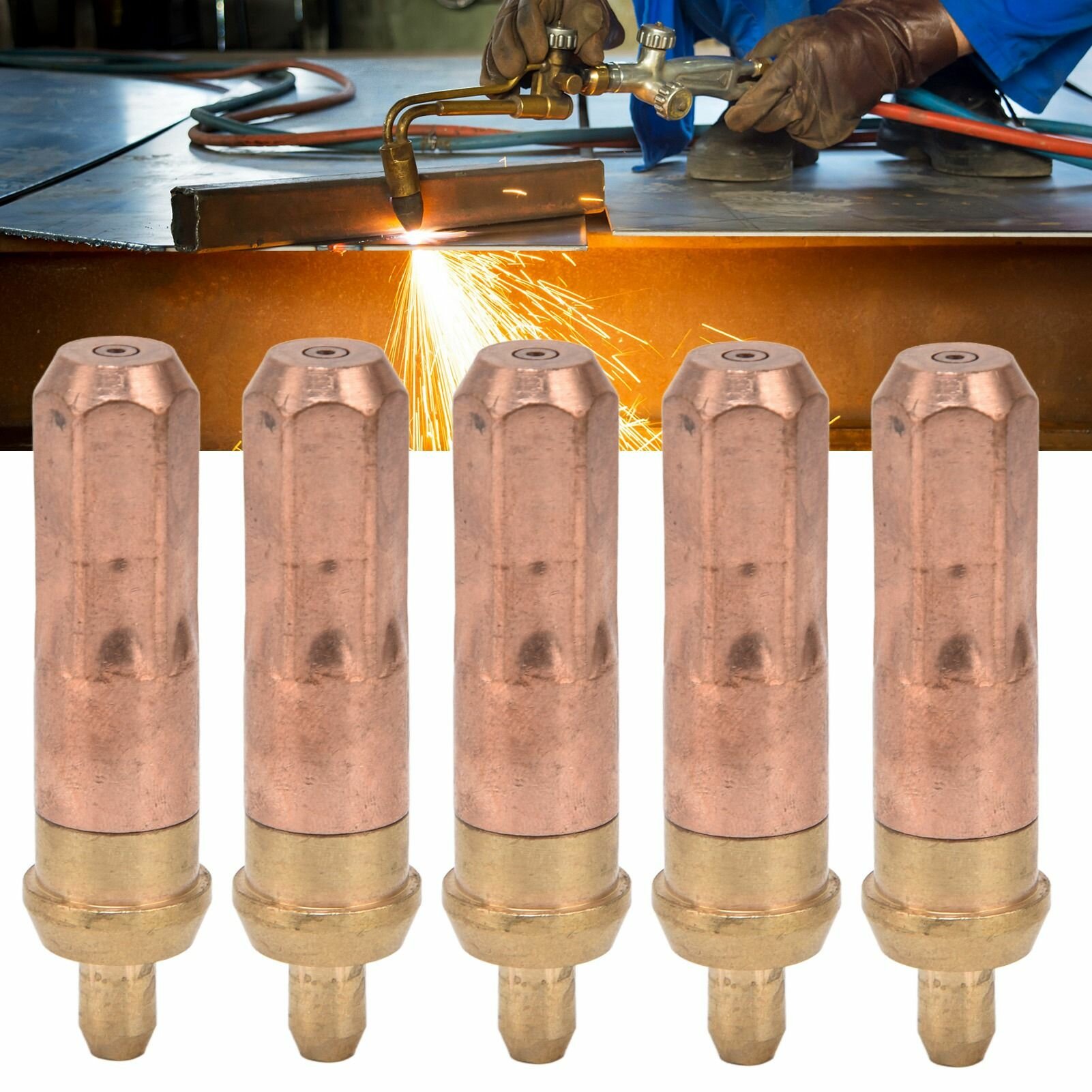 5 шт, ацетиленовое режущее жало, насадка для сварочной горелки, набор аксессуаров, набор инструментов G01 300 1 #