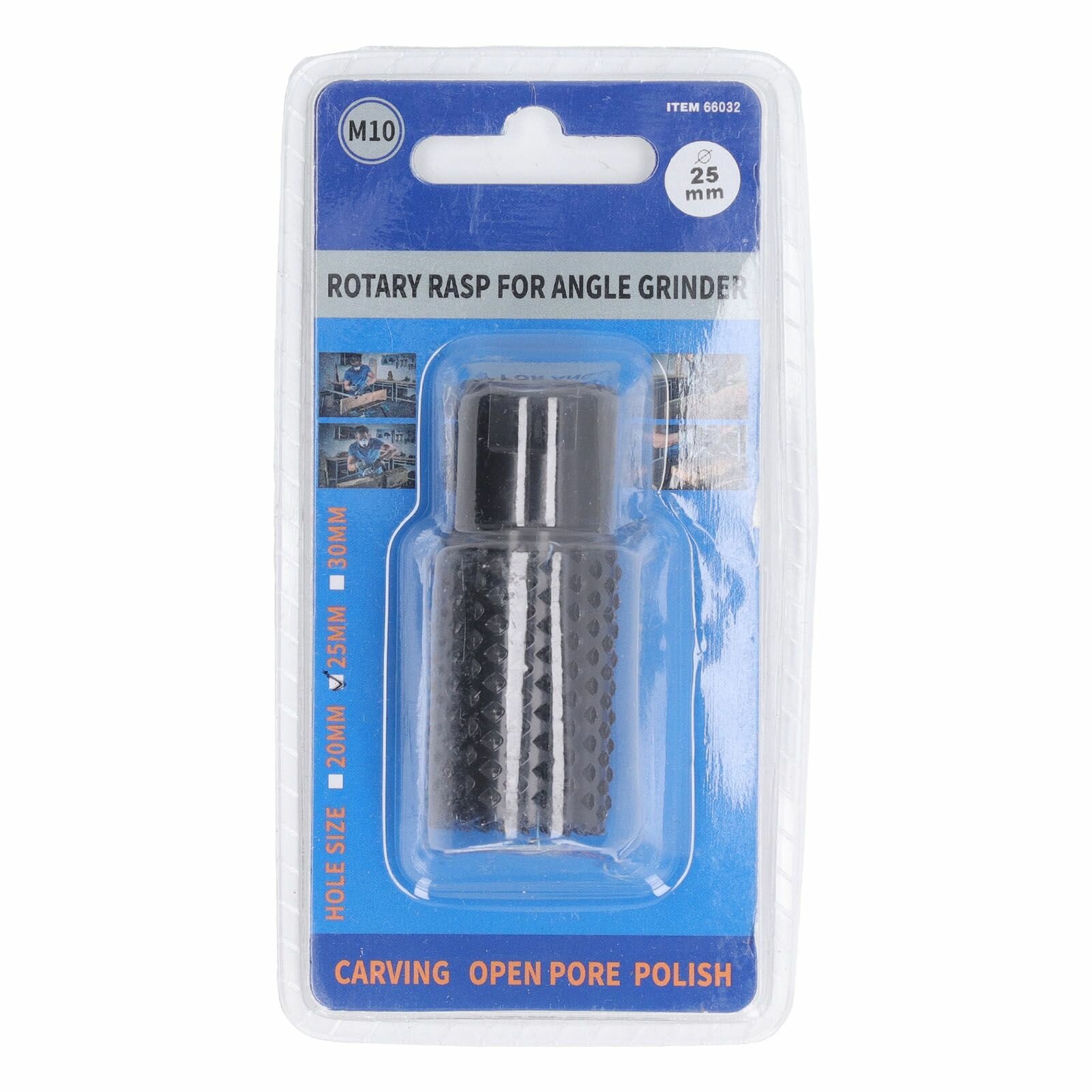 M10 Рашпильный напильник с черными полированными напильниками для резьбы по дереву, сверло для угловой шлифовальной машины 25 мм/1 дюйм