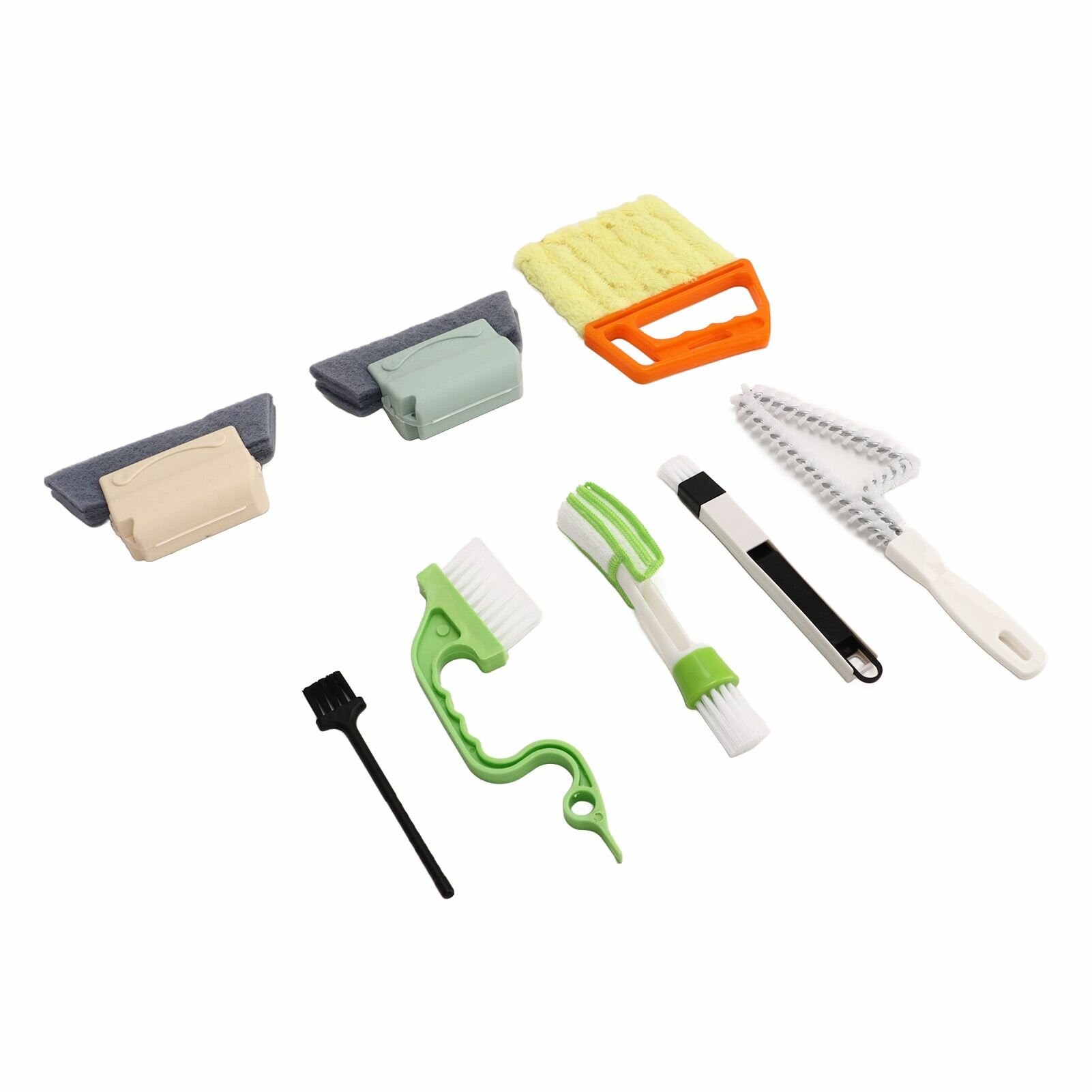 8 шт. набор щеток для чистки автомобиля, ручные щетки для удаления пыли для вентиляционного отверстия, щели, двери, окна, дорожки