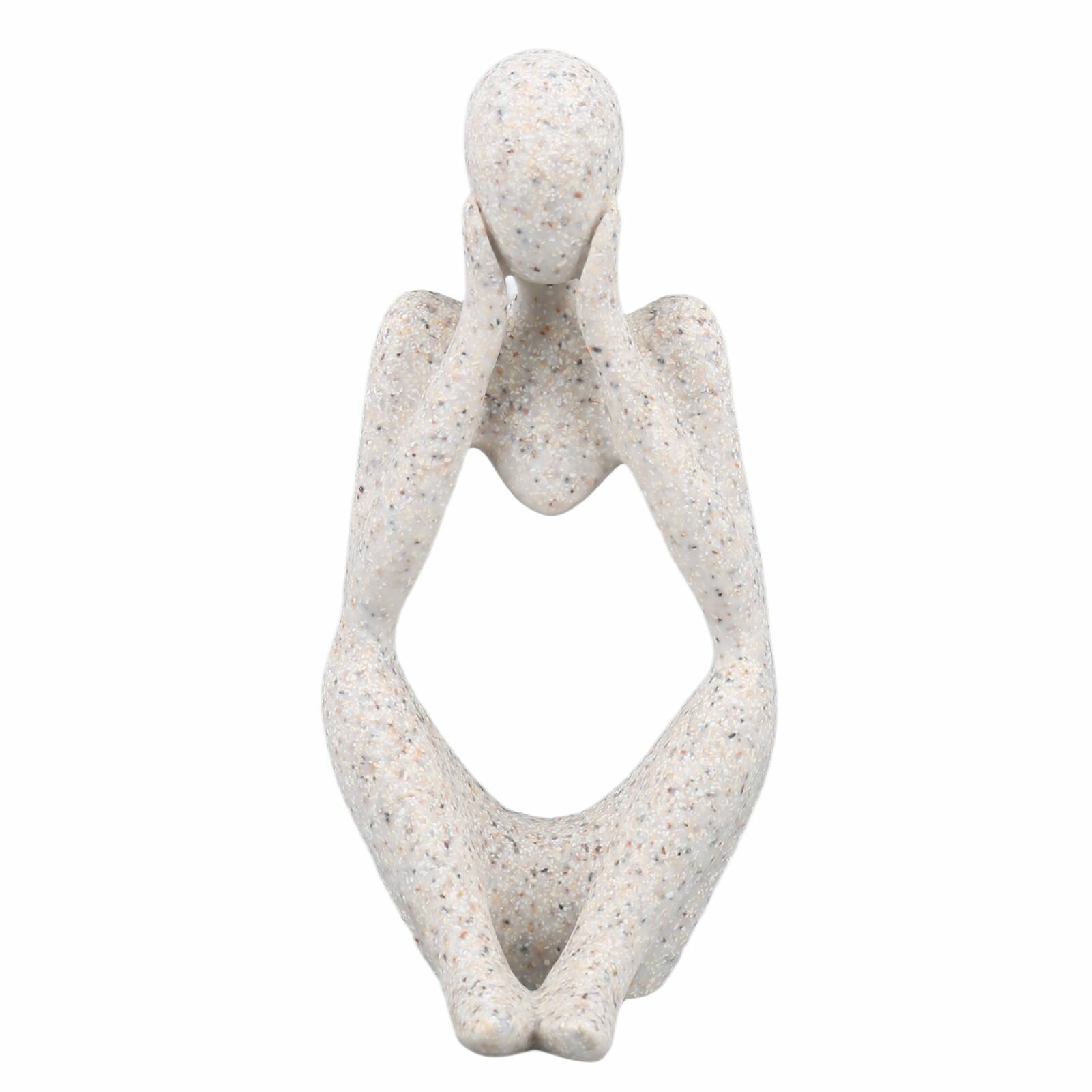 Скульптура Мыслителя из смолы, абстрактная фигура мыслителя, декор для гостиной, офиса, книжной полки, фокус из песчаника