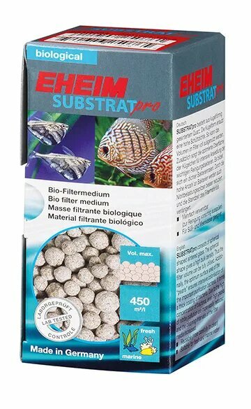 EHEIM SUBSTRATpro 250мл/180г- наполнитель для биологической очистки в виде шариков из спеченного стекла