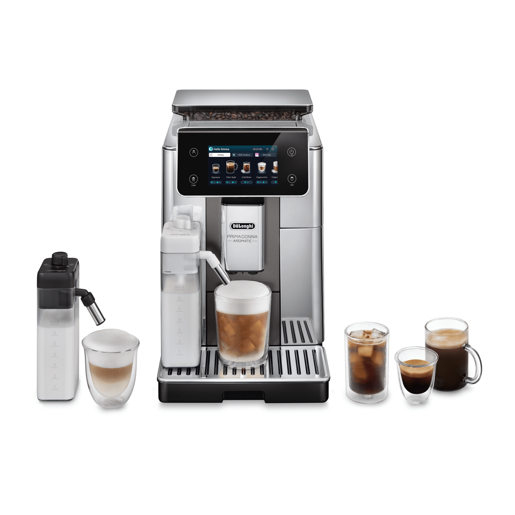 Кофемашина Delonghi Primadonna Aromatic ECAM630.75. TSM, автоматическая, с капучинатором