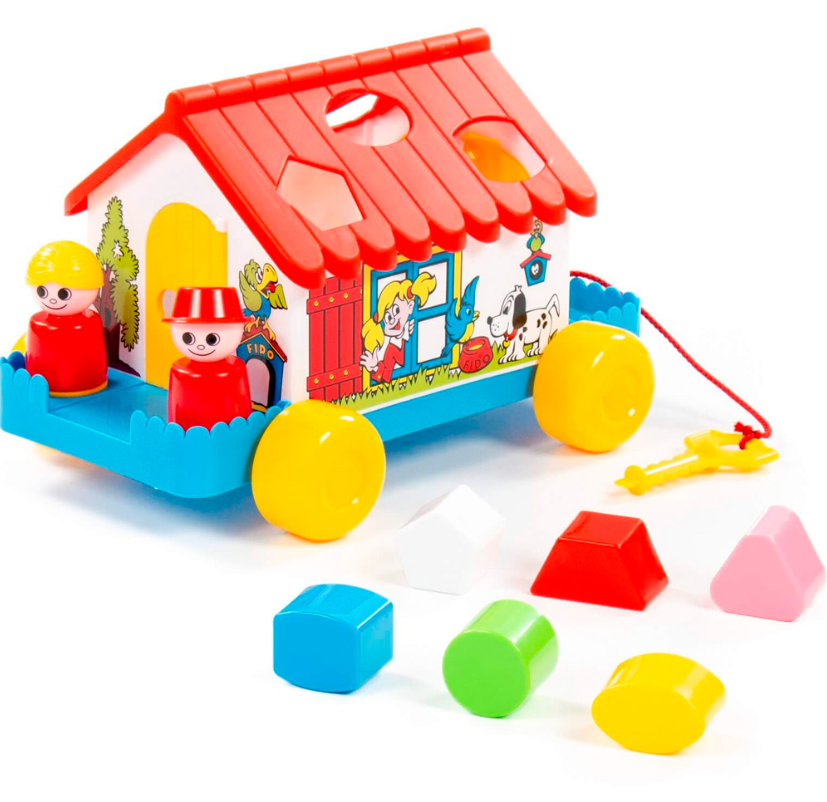 Логическая игрушка Домик игровой в сетке 6202