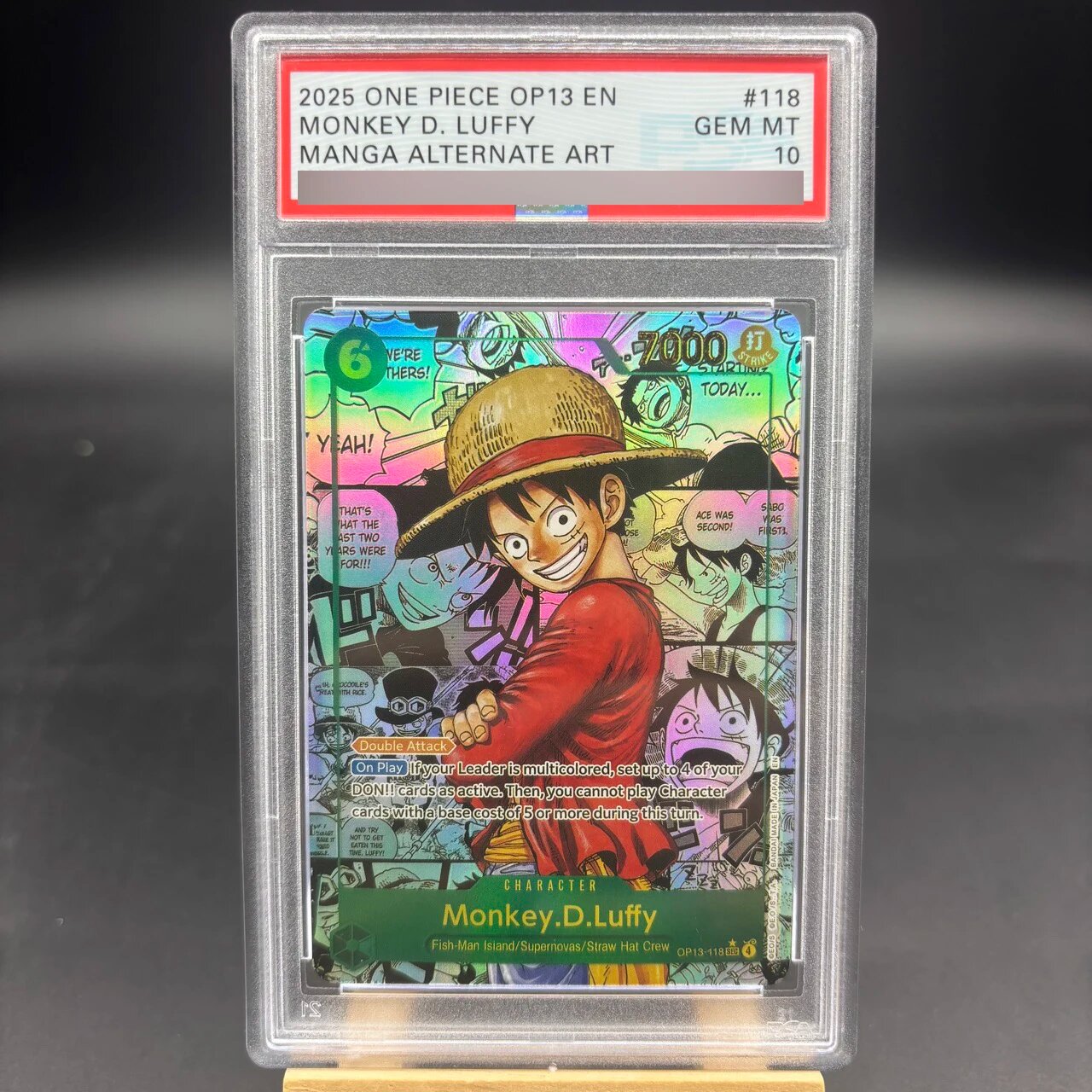 One Piece OP13 EN Monkey D. Luffy #118 Manga Alternate Art