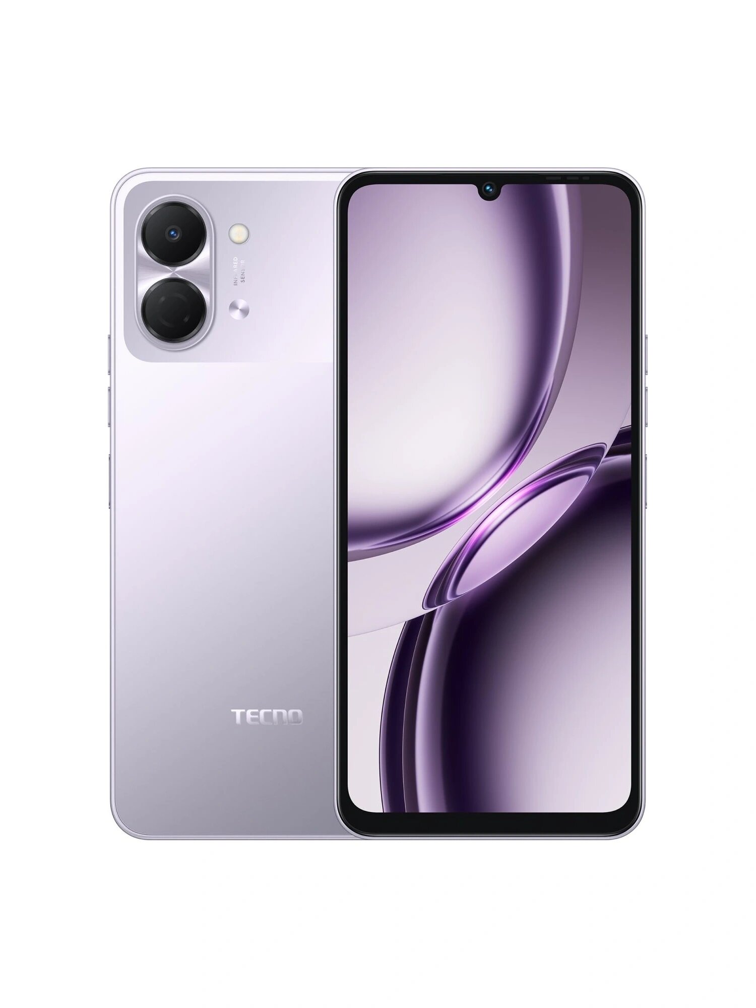 Смартфон Tecno Spark Go 3 6.75", 4/64Gb, NFC, IPS, 90Гц, 5000мАч, фиолетовый