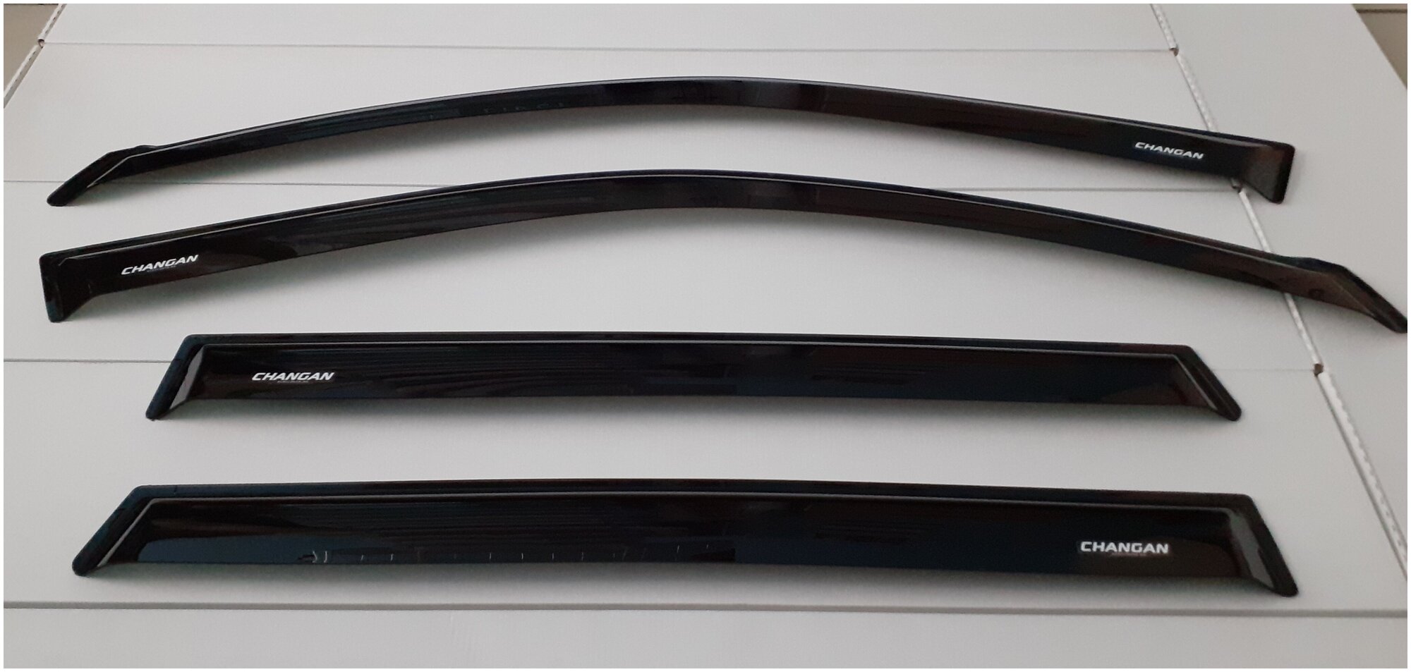Дефлекторы окон Changan CS35 Plus с 2018 по 2022, к-т 4 шт, скотч 3M