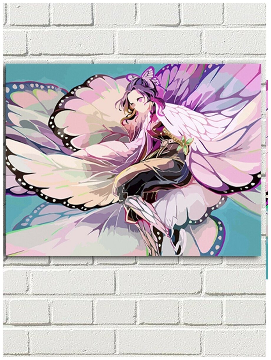Картина по номерам аниме клинок рассекающий демонов - 8843 Г 30x40