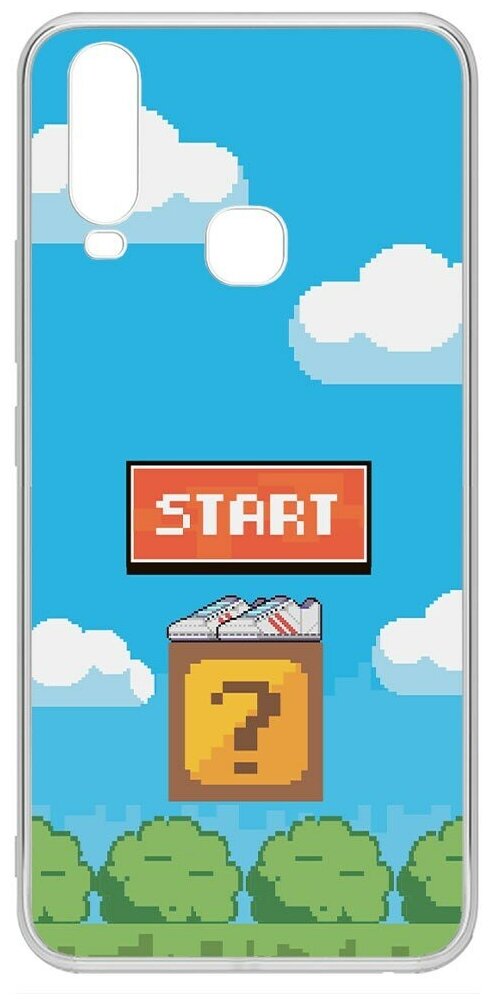 Чехол-накладка Krutoff Clear Case Кроссовки детские 8-Бит для Vivo Y11