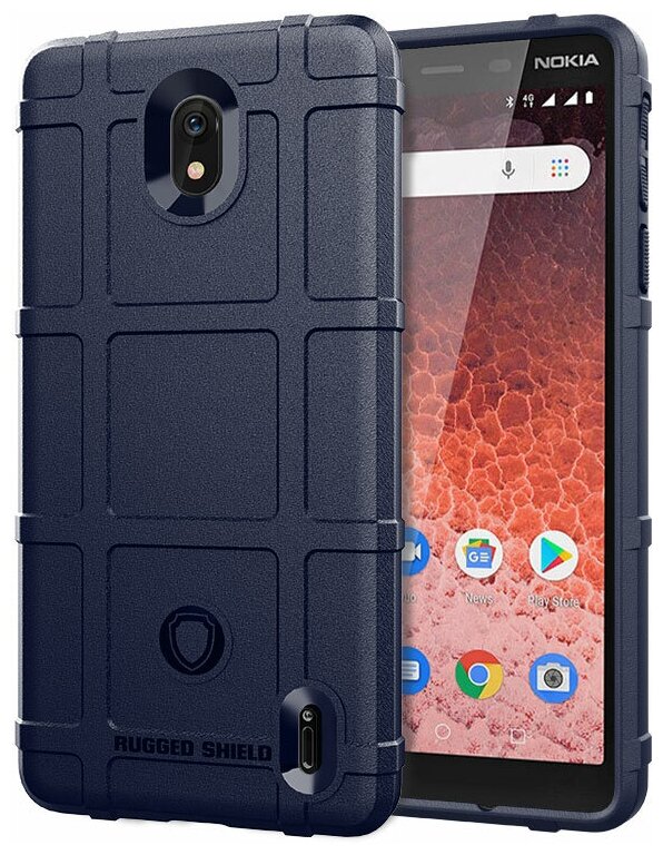Чехол-бампер Чехол. ру для Nokia 4.2 3/32GB противоударный усиленный ударопрочный синий