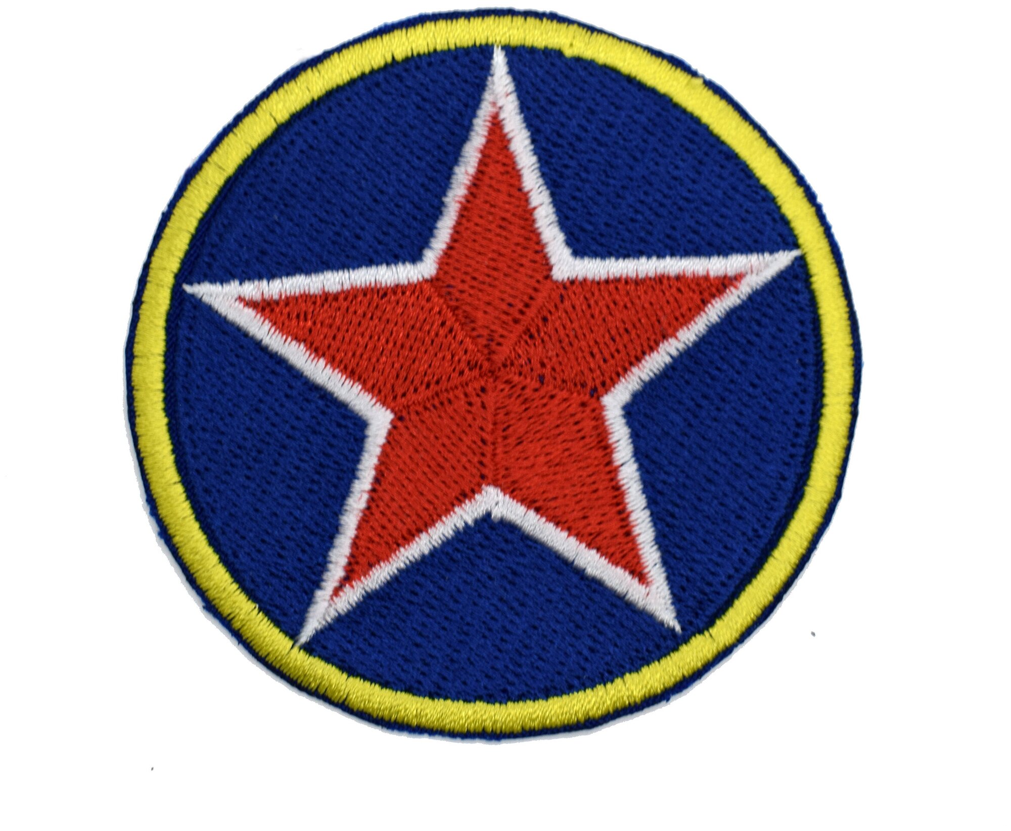 Нашивка "Звезда" Мега Принт, размер 70х70 мм, полиэстер, цвет синий