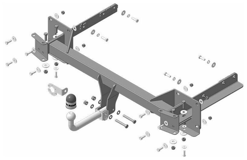 Фаркоп (тягово-сцепное устройство) Motodor на Мерседес GLS 2016-2019