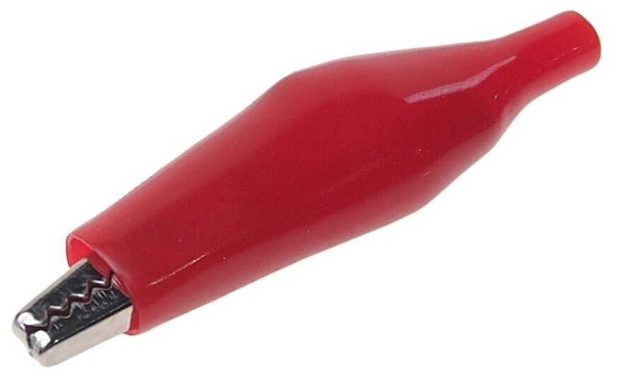 Зажим "крокодил" 50 мм (красный) вымпел