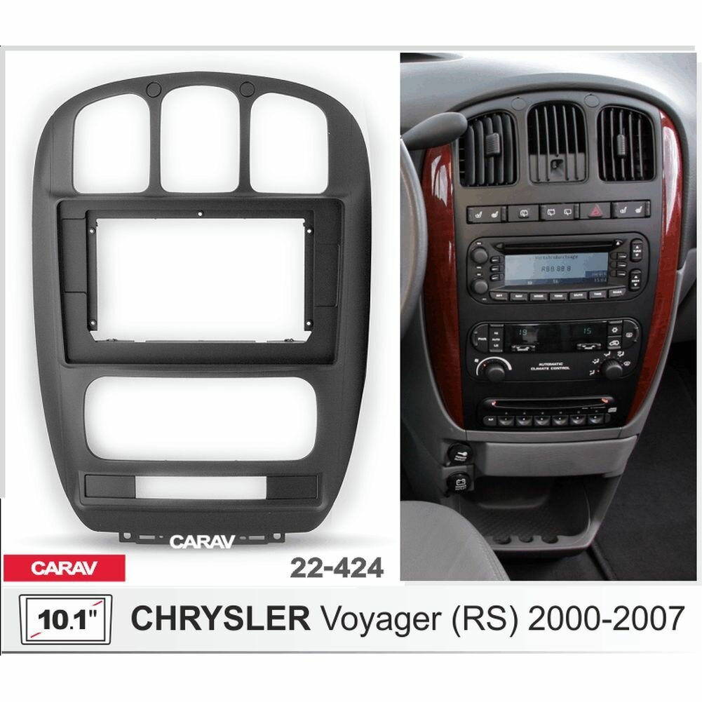 Переходная рамка 10.1" Android для CHRYSLER Voyager (RS) 2000-2007 CARAV 22-424