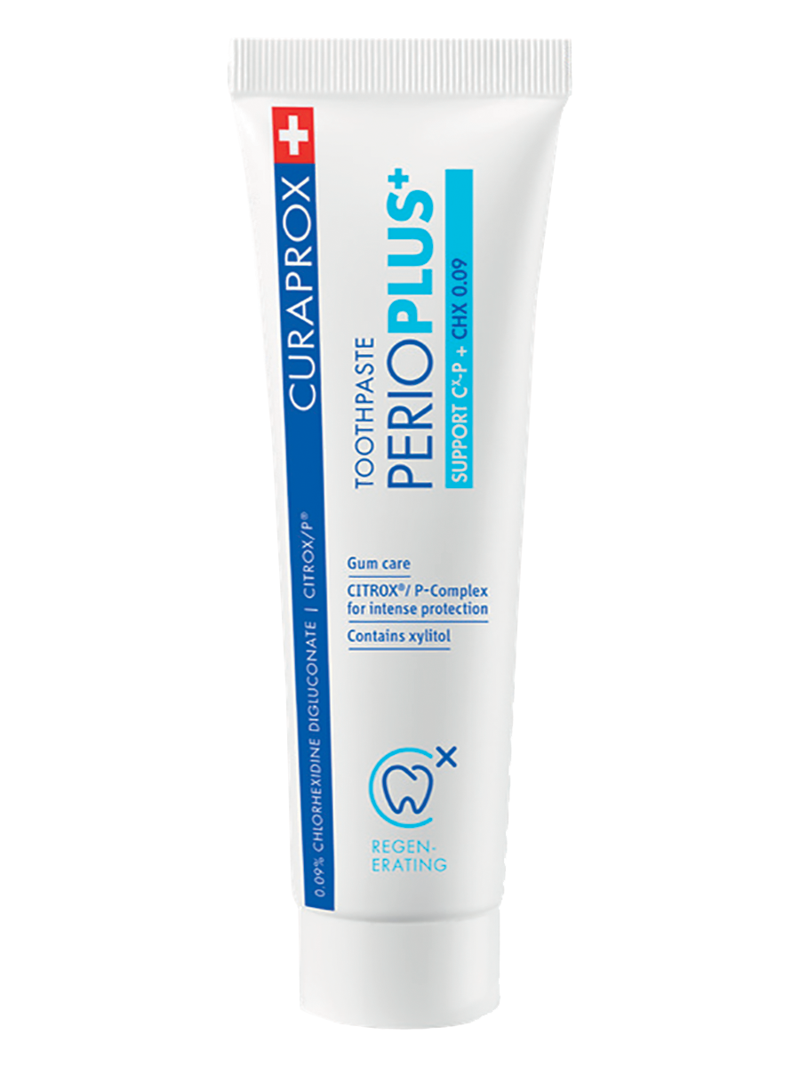 Зубная паста PPS709 Perio Plus Support с содержанием хлоргексидина 0,09%, 75 мл, Curaprox