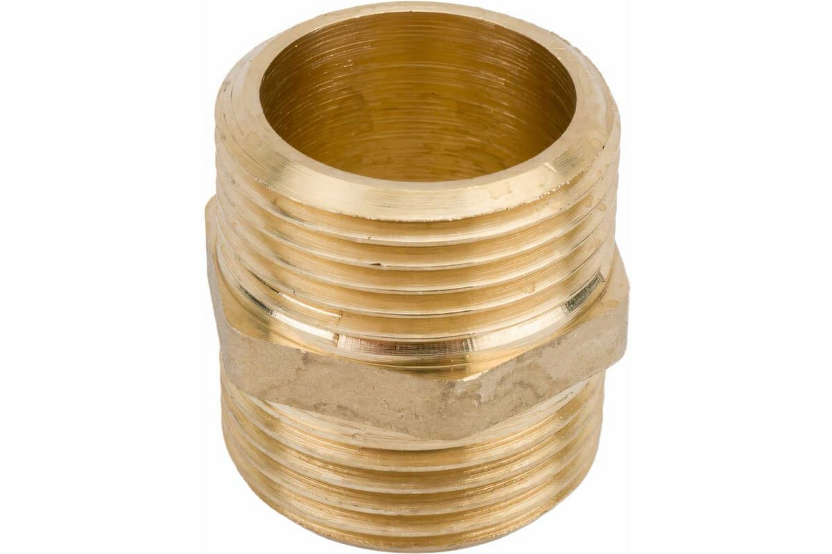 LD PRIDE ниппель 3/4' нар/нар латунь 549722 для трубопроводных соединений с резьбой