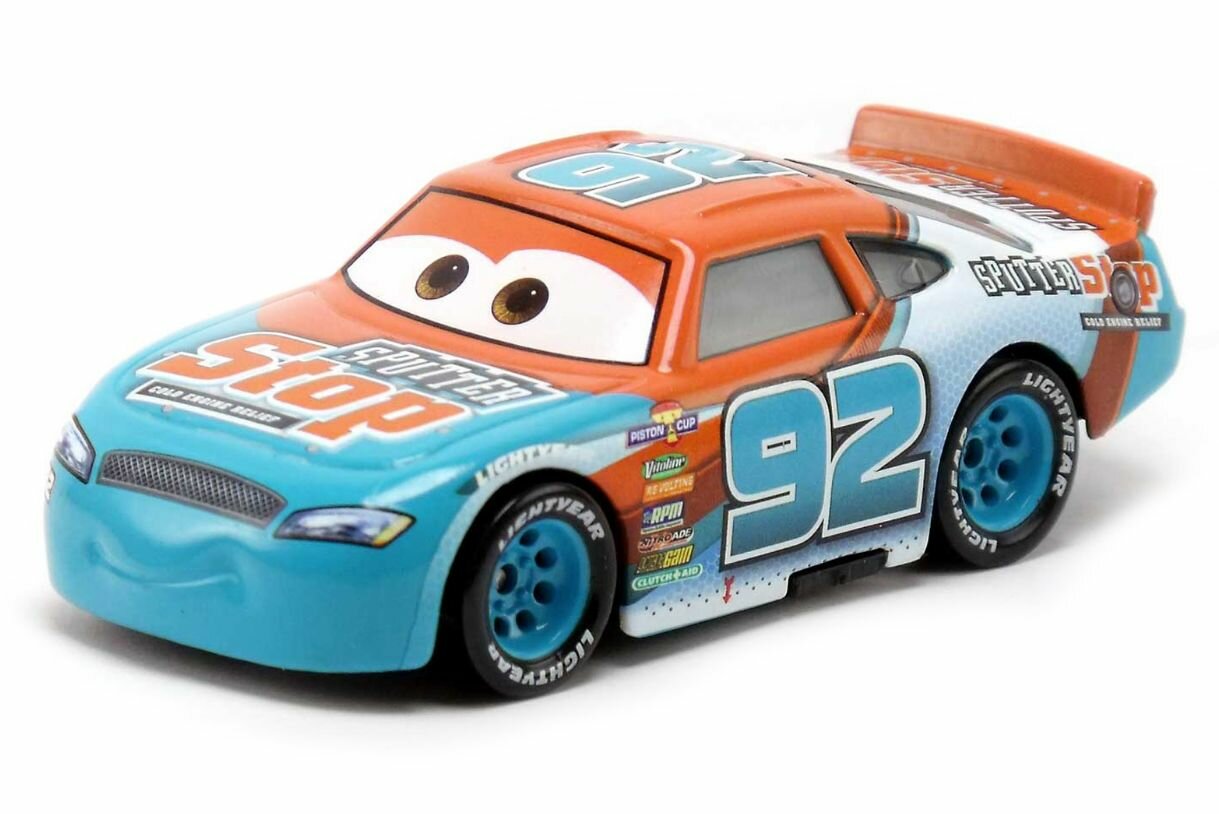 Литая коллекционная металлическая машинка из мультфильма "Тачки 3" (Cars) гонщик Мюррей Буксон №92