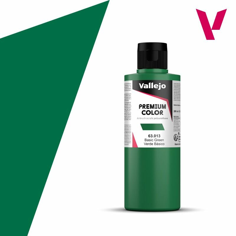 Краска Vallejo серии Premium Color - Basic Green 200мл.
