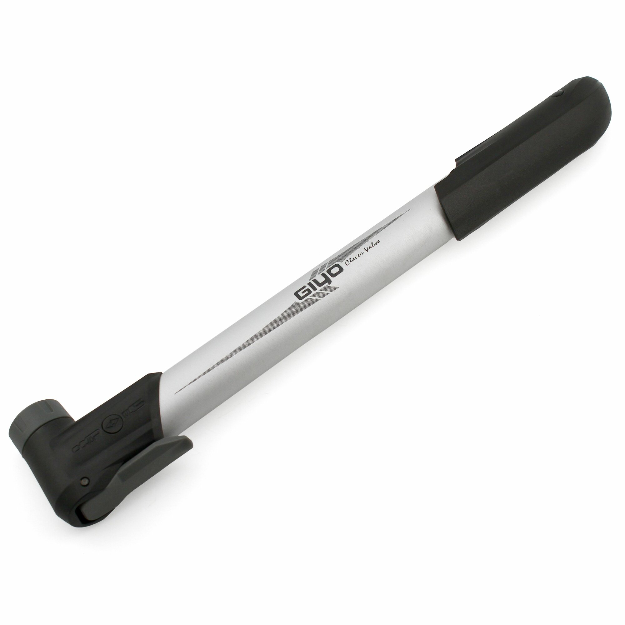 Насос велосипедный Giyo GP-04CA алюминиевый, 120psi, А/V-F/V, серебристый