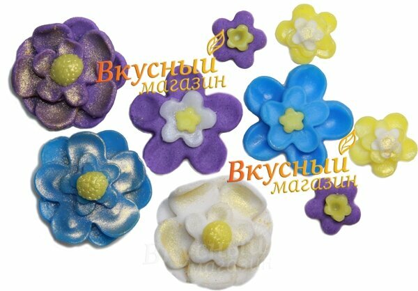 Выемка-плунжер для марципана/мастики ромашки (Набор из 2 шт.)