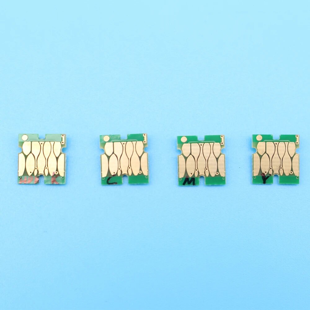 Чипы для картриджей Epson SureColor T2100 T3100 T5100, 4 цвета, модели T40D, T40D1, T40D2, T40D3, T40D4 (Европа)