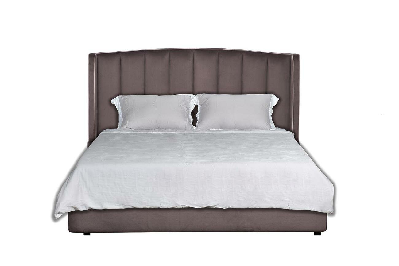 Кровать Garda Decor Кровать Odry c подъем. мех. велюр лилово-серый Vel19 186*220*120 арт. ODRY1К-160M-Vel19+Vel09