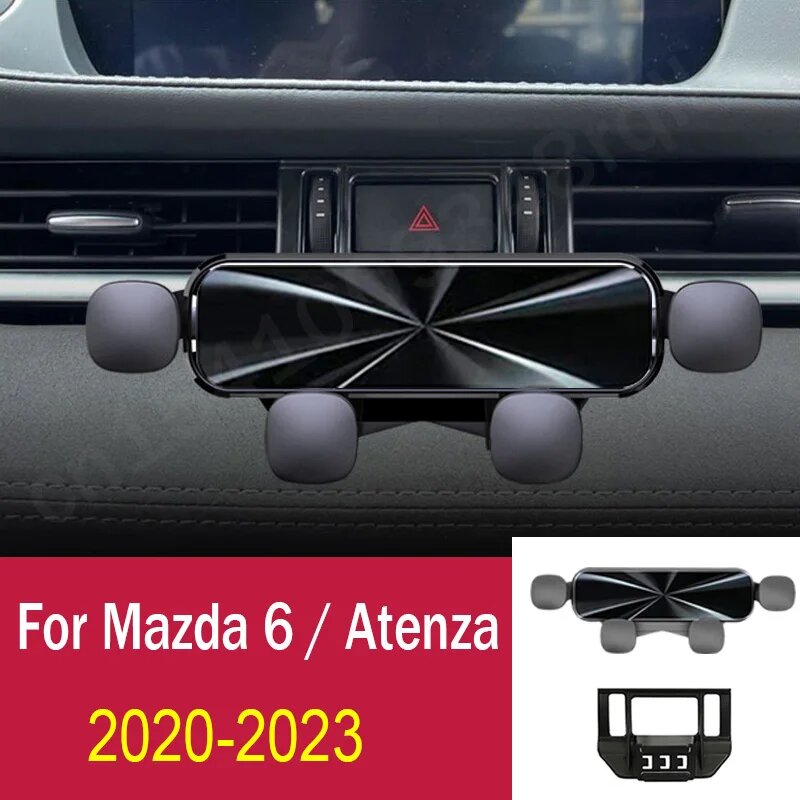 Держатель телефона в авто Mazda 6 (Atenza) 2020-2023, черный