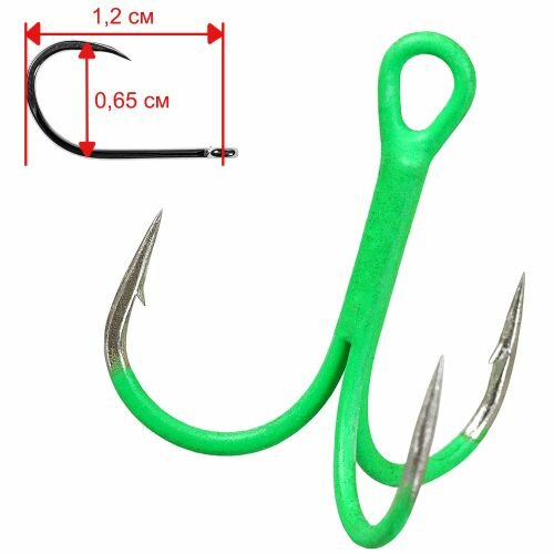 Крючки Flagman F36 Luminous Green №10 (5шт.)