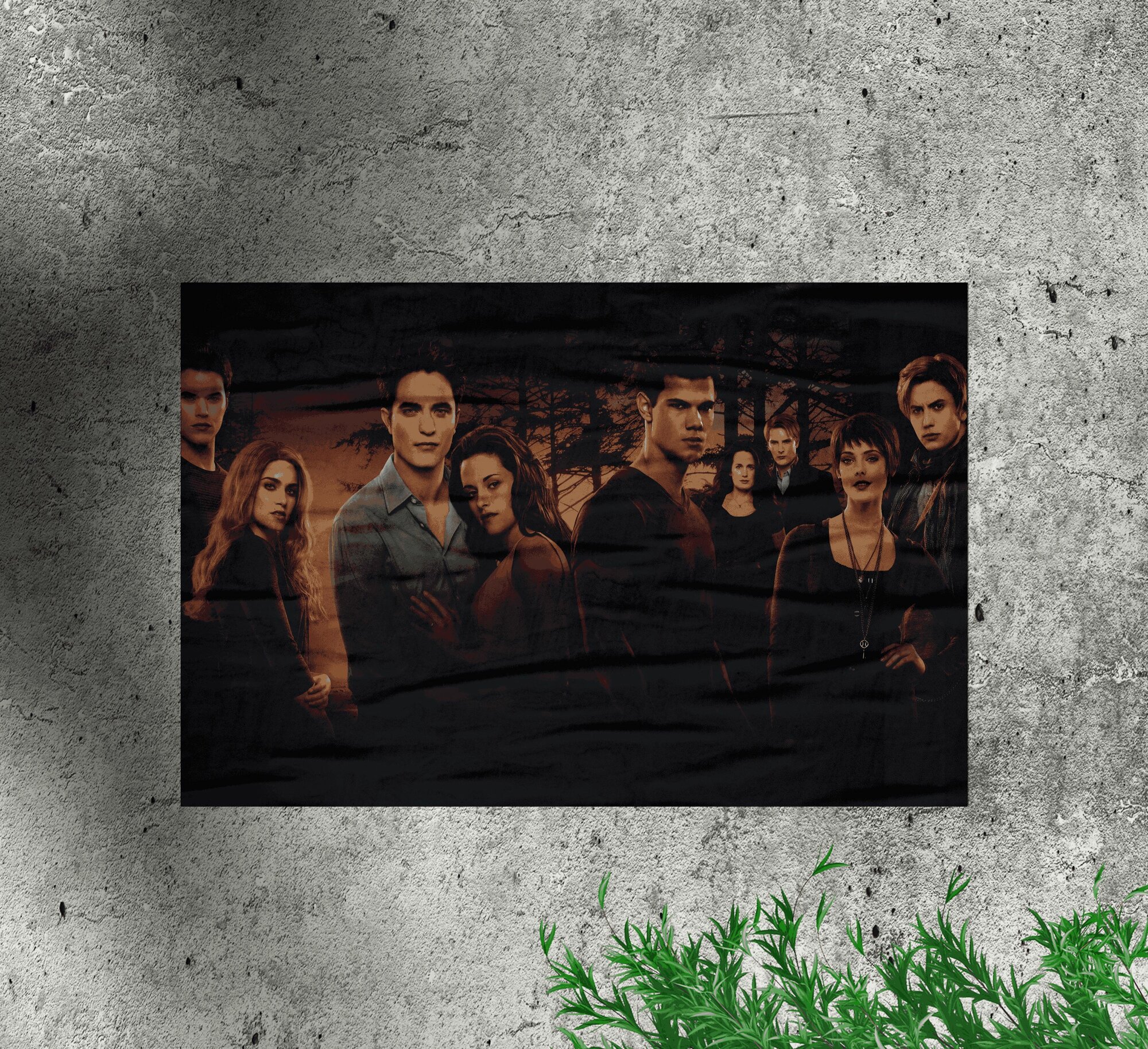 Постер из шёлка 70х100 см Сумерки Сумерки