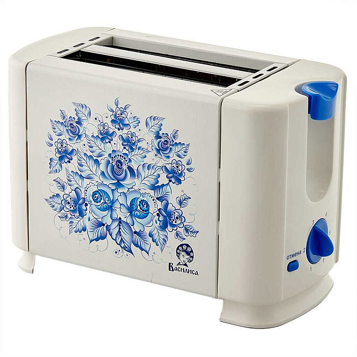 Тостер 700 Вт Василиса Ва-101 "гжель"