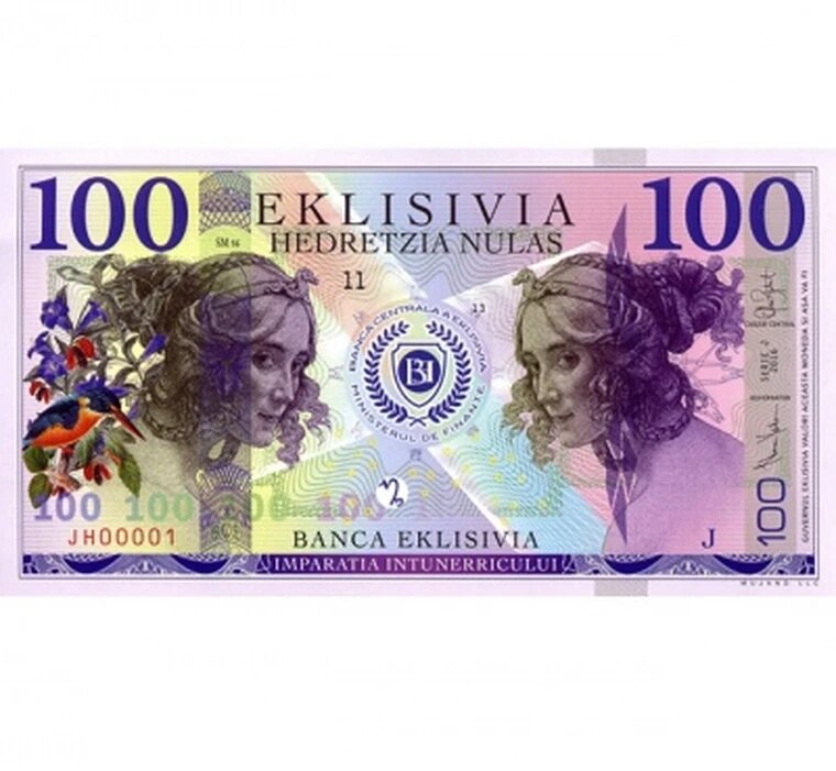 100 Nulas 2016 Eklisivia, сувенирная копия, банкноты и купюры редкие коллекционные