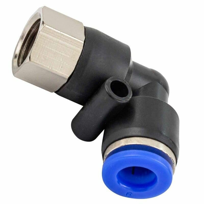 Фитинг угловой для пластиковых трубок 6 мм с наружной резьбой 1/8" Forsage