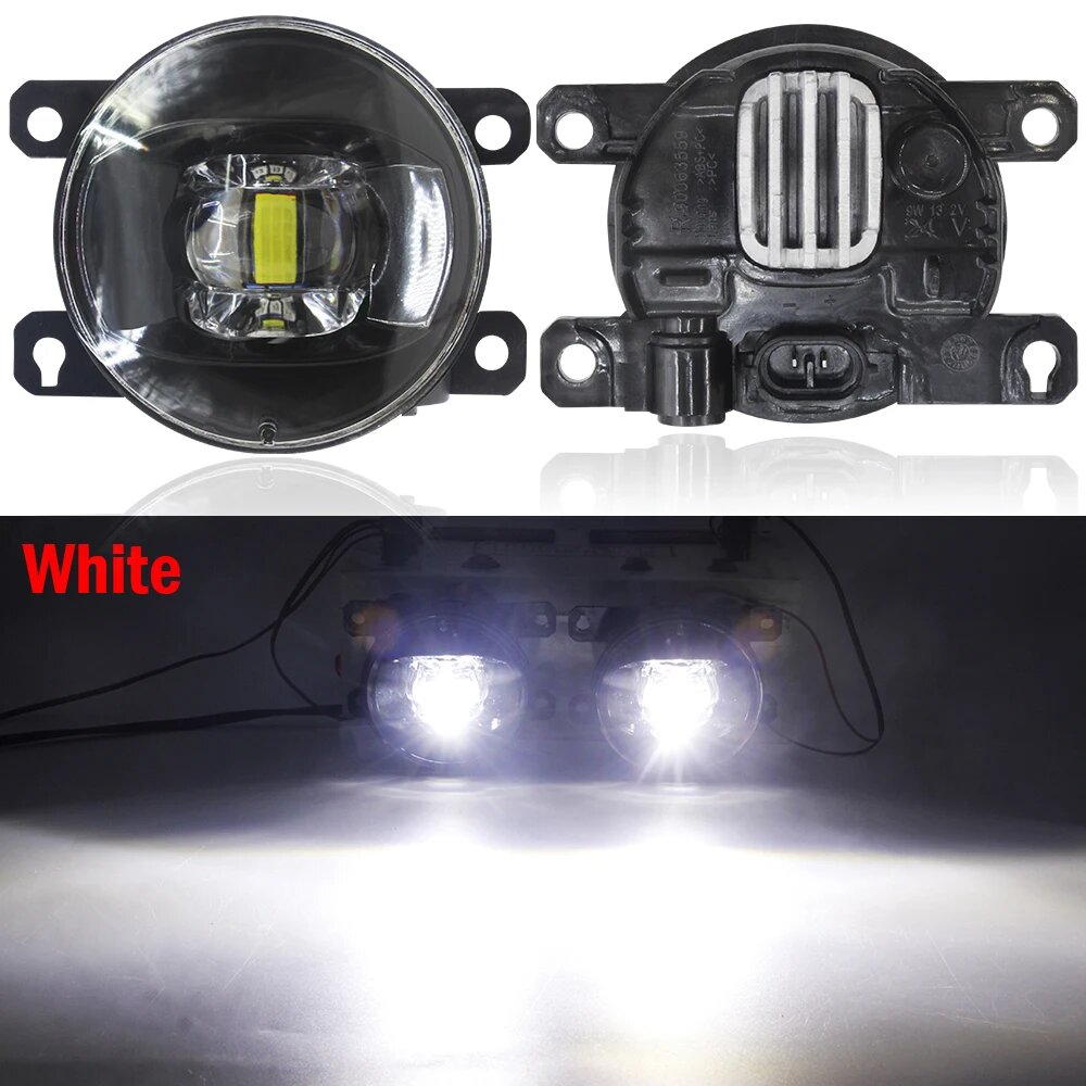 Светодиодные линзы противотуманных фар в сборе для Ford Transit Connect Tourneo 30W H11 водителя автомобиля + противотуманные фары пассажира 2 шт. White