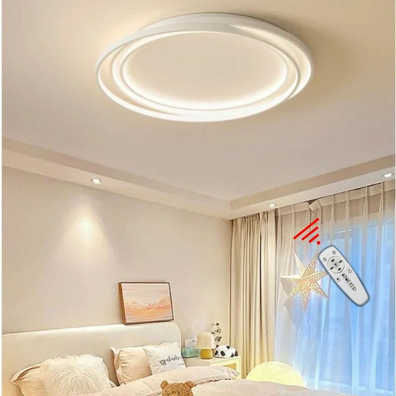 Круглый Потолочный Светильник Креативного Дизайна, Современный И Простой Стиль. Подходит Для Спальни, Гостиной, Кабинета, Внутреннего Освещения Для Украшения Дома.