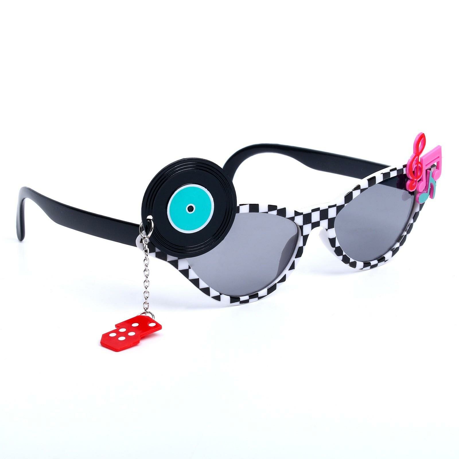 Карнавальные очки ЛАС играс "Диско", пластик, разноцветный, 1 шт.