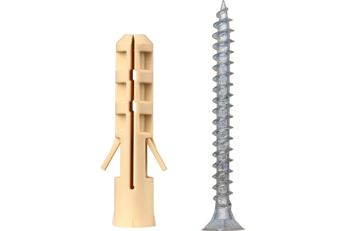 Европартнер Дюбель нейлоновый PND M 6x40мм c шурупом 4x50мм (50 шт.) 1 0329 2