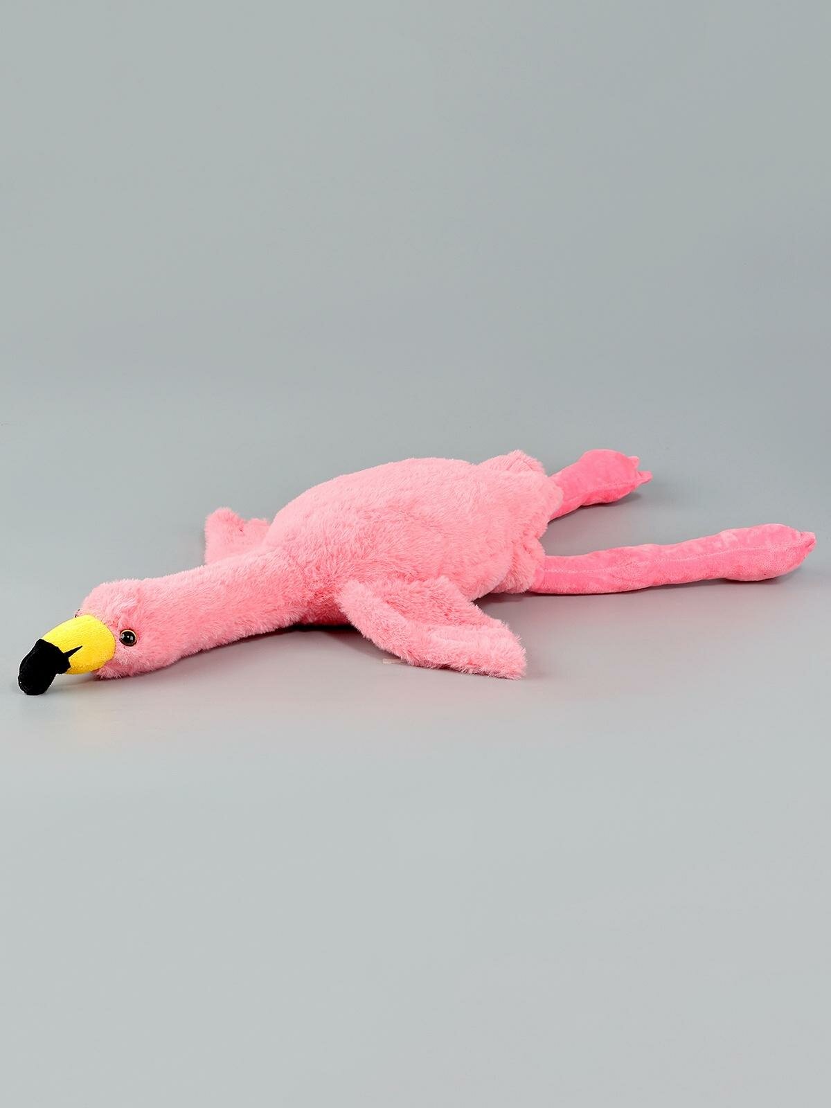 Мягкая игрушка Сима-ленд "Фламинго", размер 70 см, цвет розовый