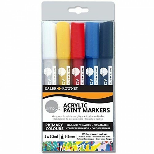Маркеры акриловые Daler Rowney "Simply" 5 цветов (126300903)
