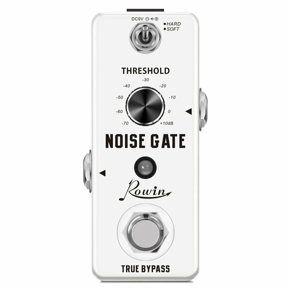 Гитарная педаль Rowin LEF-319 Noise Gate – шумоподавление, True Bypass, металлический корпус