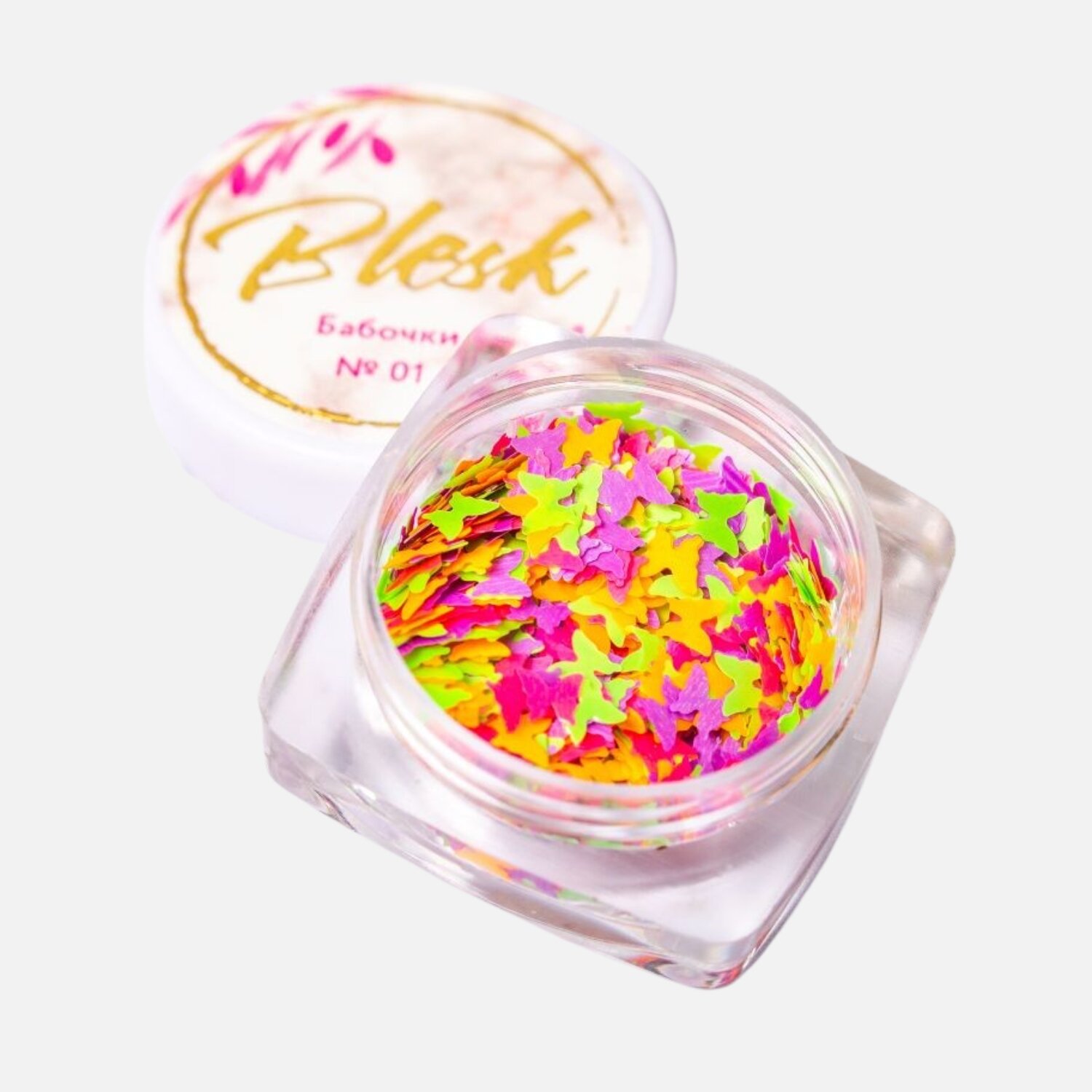 Украшение для ногтей Blesk Бабочки №01 10 шт.