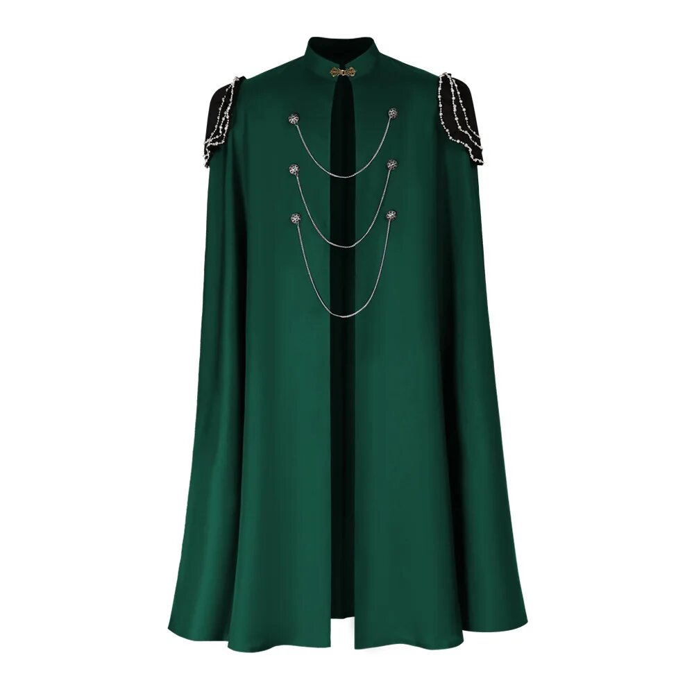 Косплей плащ вампир полиэстер Изумрудный, L, green