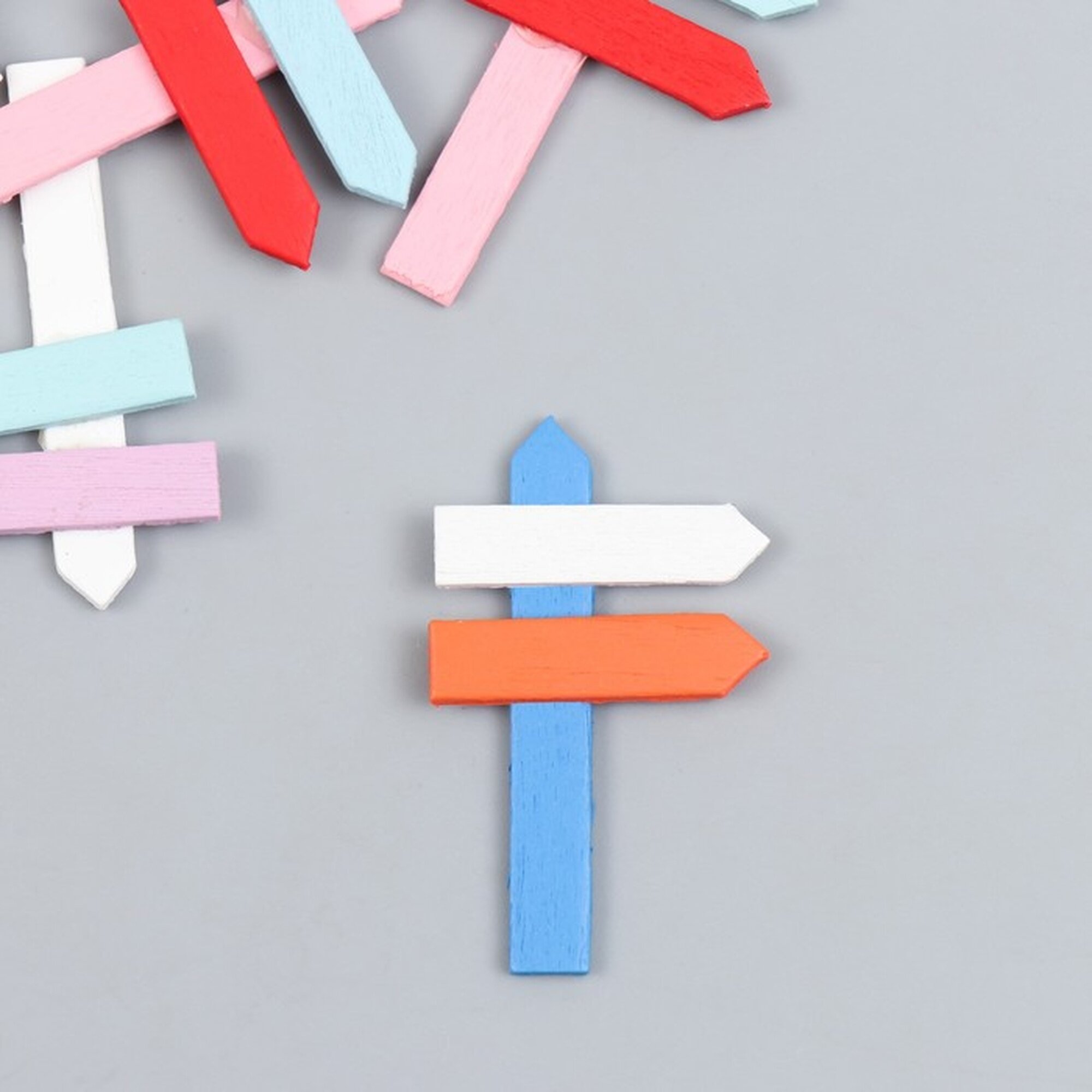 Декор для творчества Сима-ленд "Указатель", деревянный, 3 x 5 см, микс
