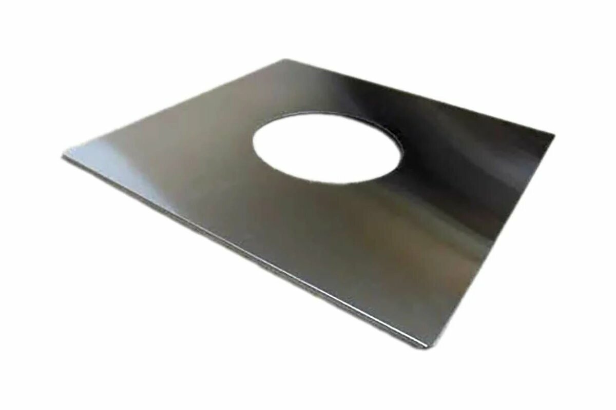 Фланец Вулкан 750х750 мм для дымоходов d150х250 мм без изоляции AISI 403