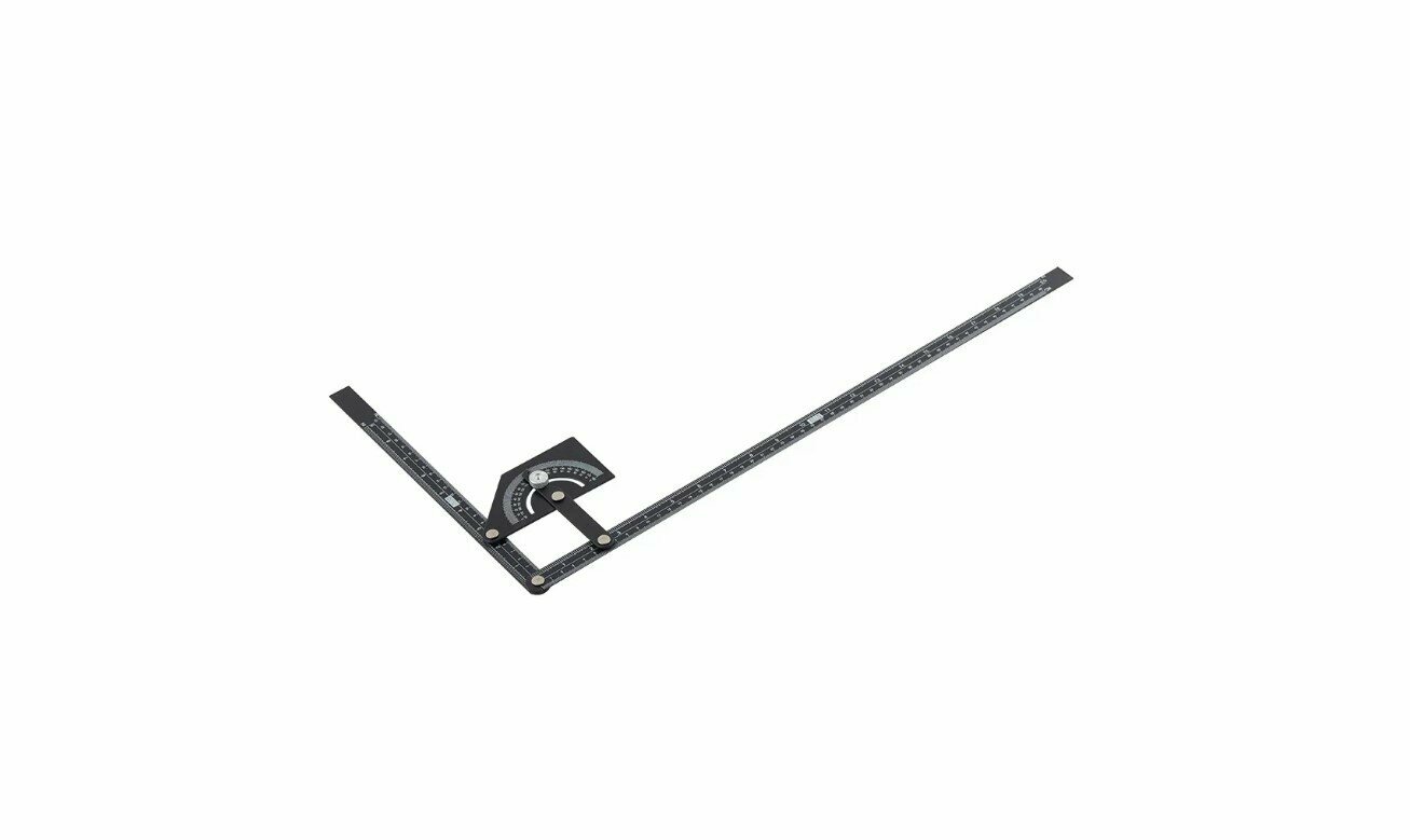 Угломер-квадрант Hesler 500 мм алюминиевый, складной, 0-180 градусов