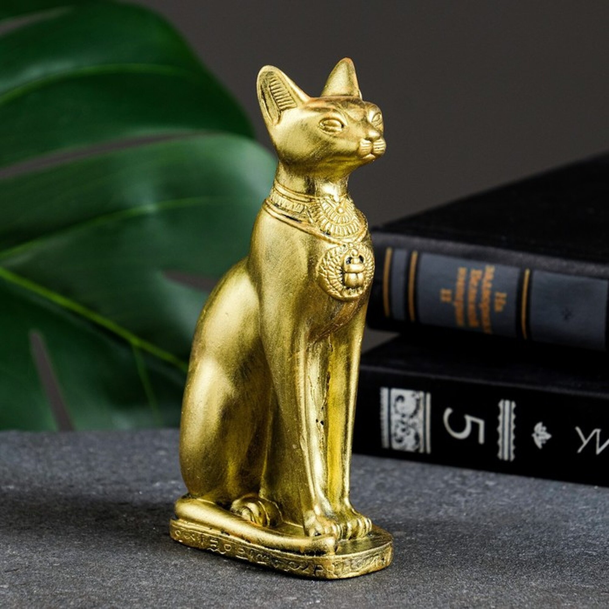 Статуэтка Хорошие сувениры "Богиня Бастет", гипс, лак, 13x4x8 см