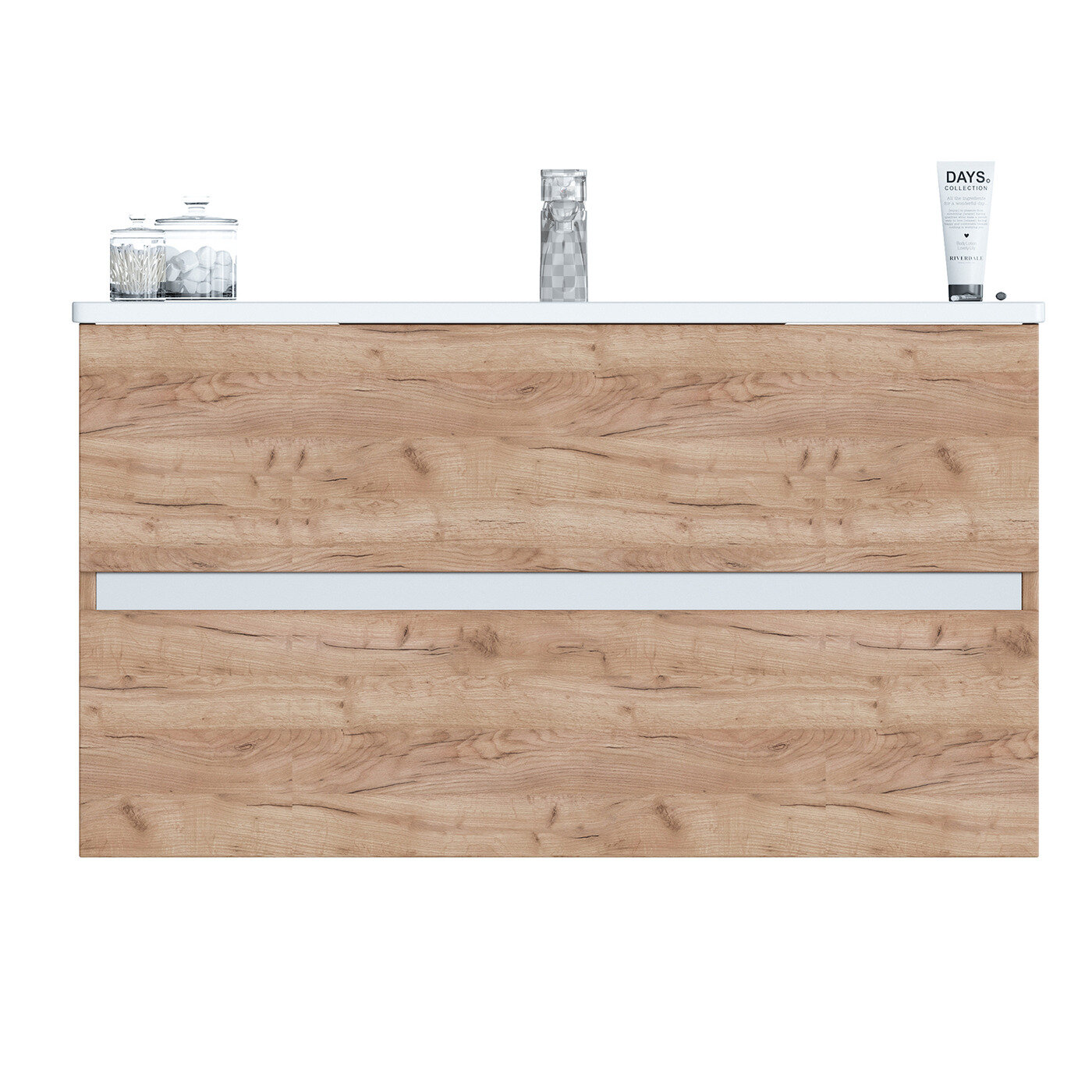 Тумба с раковиной Санвит Кубэ-2 90 kkube2090dub дуб табачный матовая