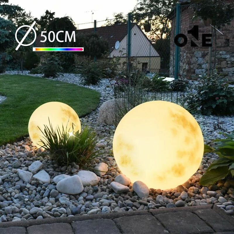 Светящийся led шар rgb 50 см, от аккумулятора и источника питания 220V