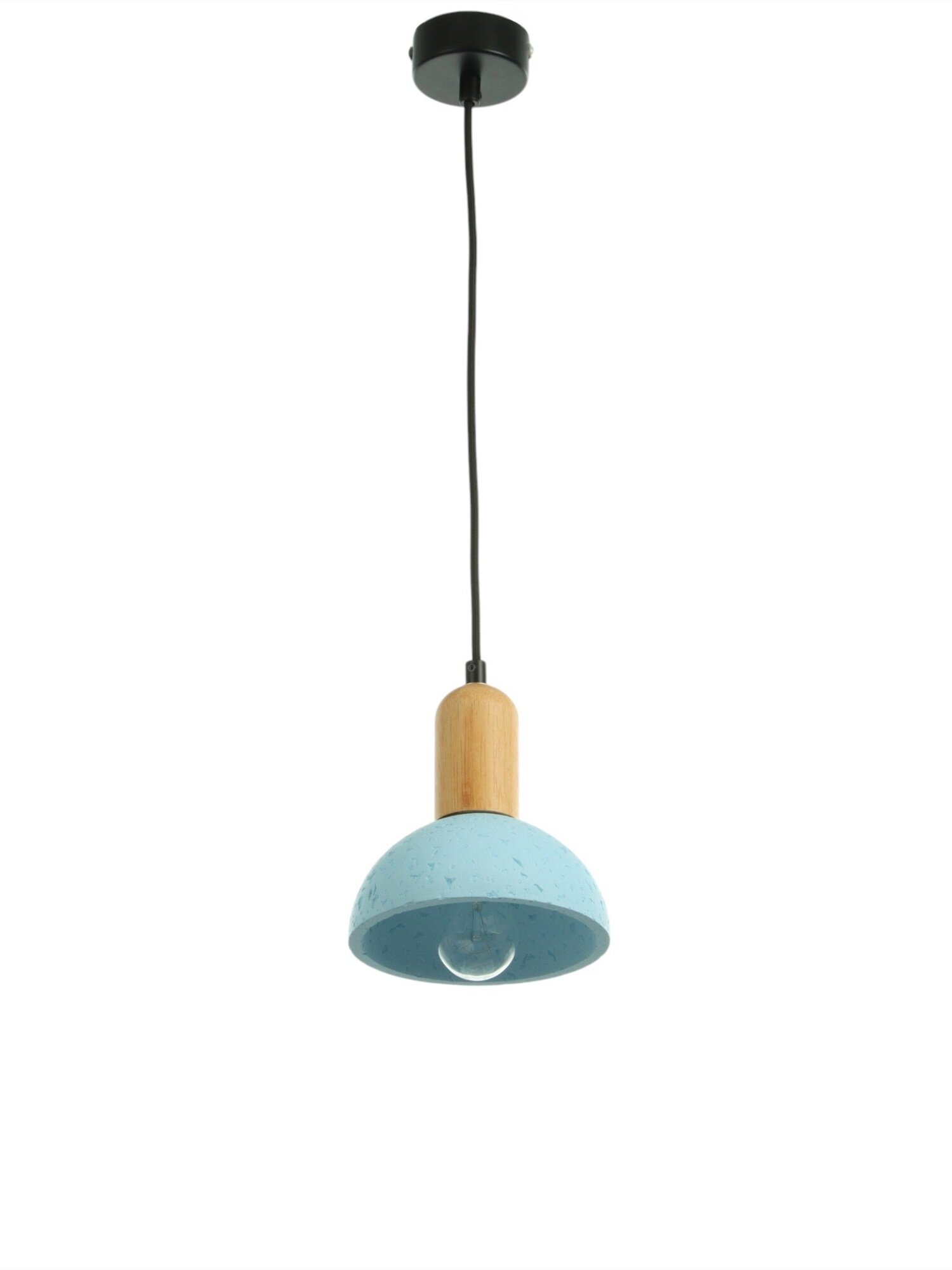 Светильник BayerLux "Джейсон", E27, 40 Вт, голубой, металл, 16x16x16 см